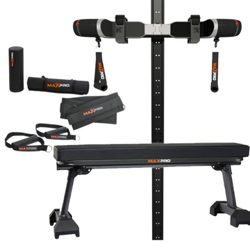 Maxpro | At Home Portable Exercise Machine | Cables, Bench, Weights ...
